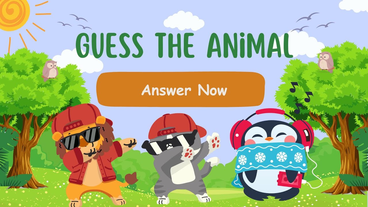 Fun Animal Quiz for Kids 3-6 | Learn Sounds, Habitats & Facts! - YouTube