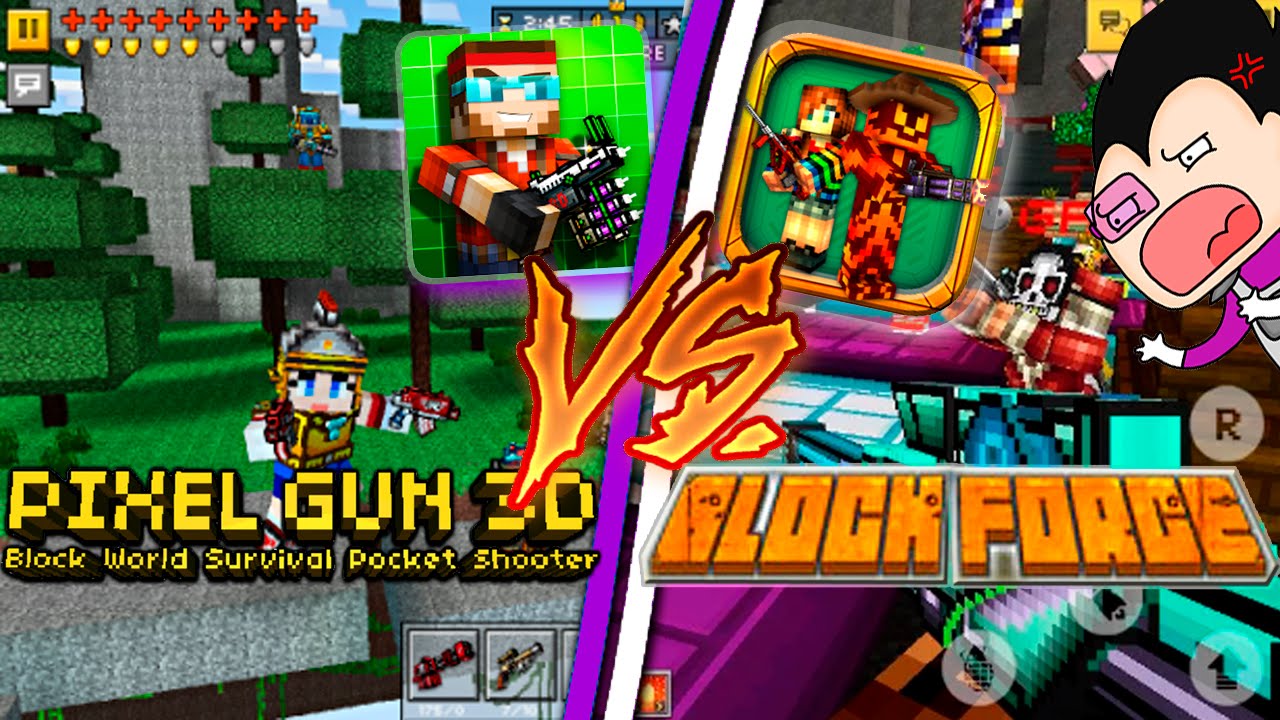 ¿MEJOR QUE PIXEL GUN 3D? | BLOCK FORCE VS PIXEL GUN 3D | VERSUS - YouTube