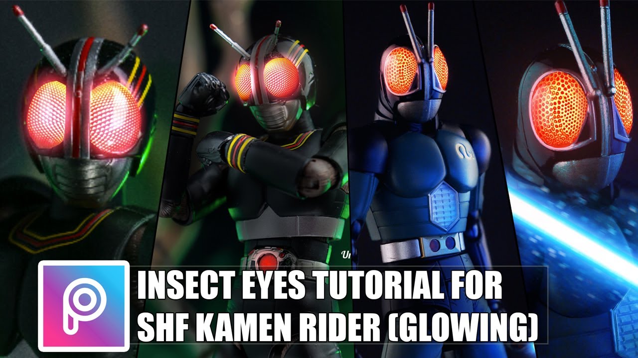 PICSART - KAMEN RIDER GLOWING INSECT EYES TUTORIAL USING A SMARTPHONE ...