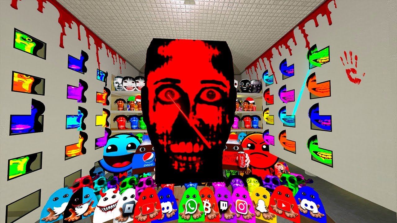 Lobotomy Dash Nextbots And NEW Angry Munci Family Nextbots on the HOTEL ...