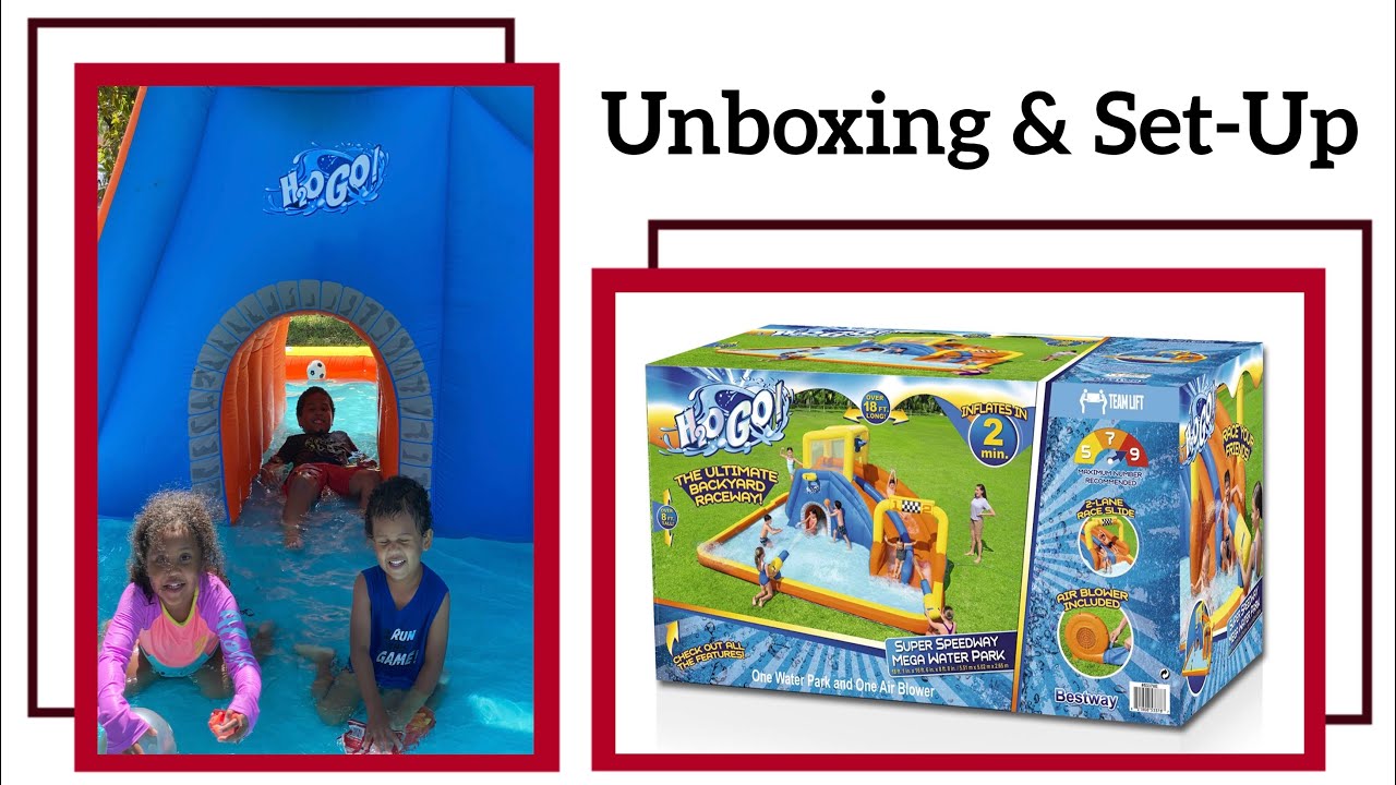 H2O Go! Super Speedway Mega Water Park | Unboxing and Set Up - YouTube