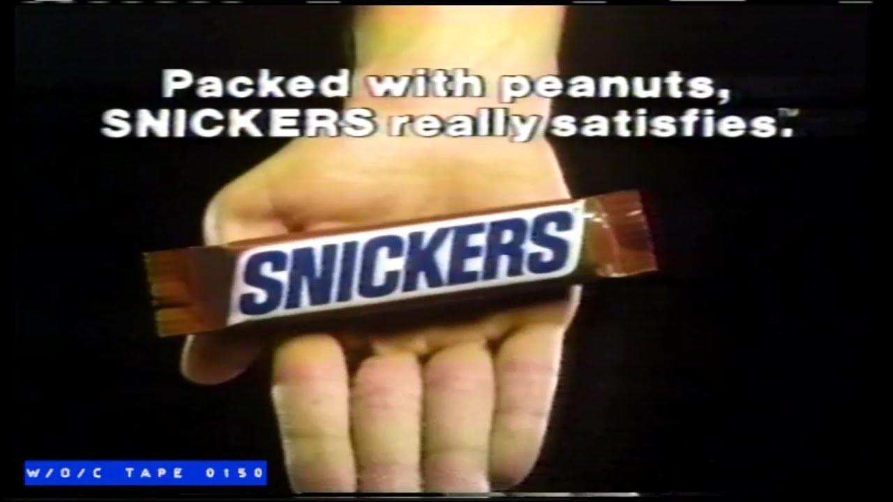 Snickers Chocolate Bar Commercial - 1986 - YouTube