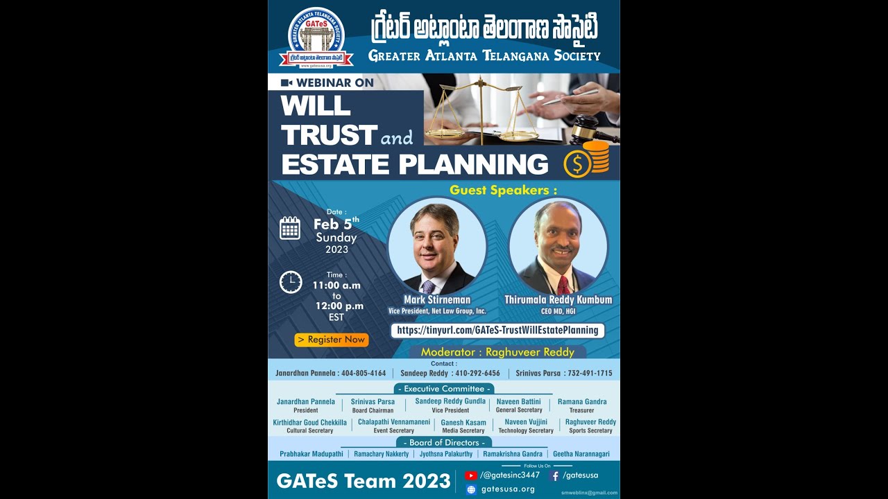 GATeS - Will Trust and Estate Planning - By Mr. Mark Stirneman and Mr ...