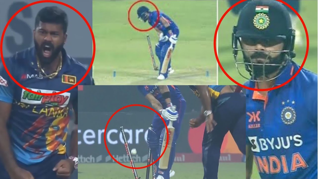 lahiru kumara fights with virat Kohli !!!! Four And Bolled out || India ...
