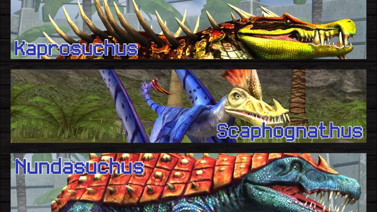 Jurassic World: The Game | Kaprosuchus, Scaphognathus and Nundasuchus ...