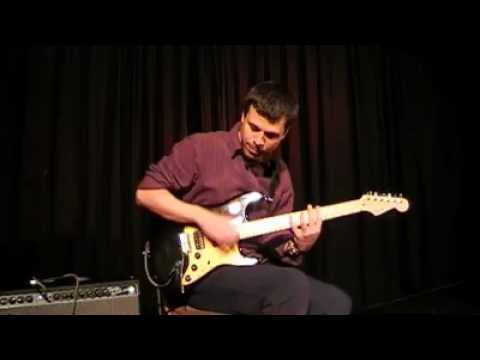 Józsa Tamás - Guitar Lesson ('A' Blues gyakorló demo) - YouTube