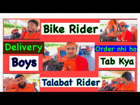 Bike Rider job in Dubai | Talabat Bike Delivery | Jab order nahin aata ...