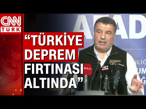 AFAD Deprem Risk Azaltma Genel Müdürü Tatar açıklama yaptı