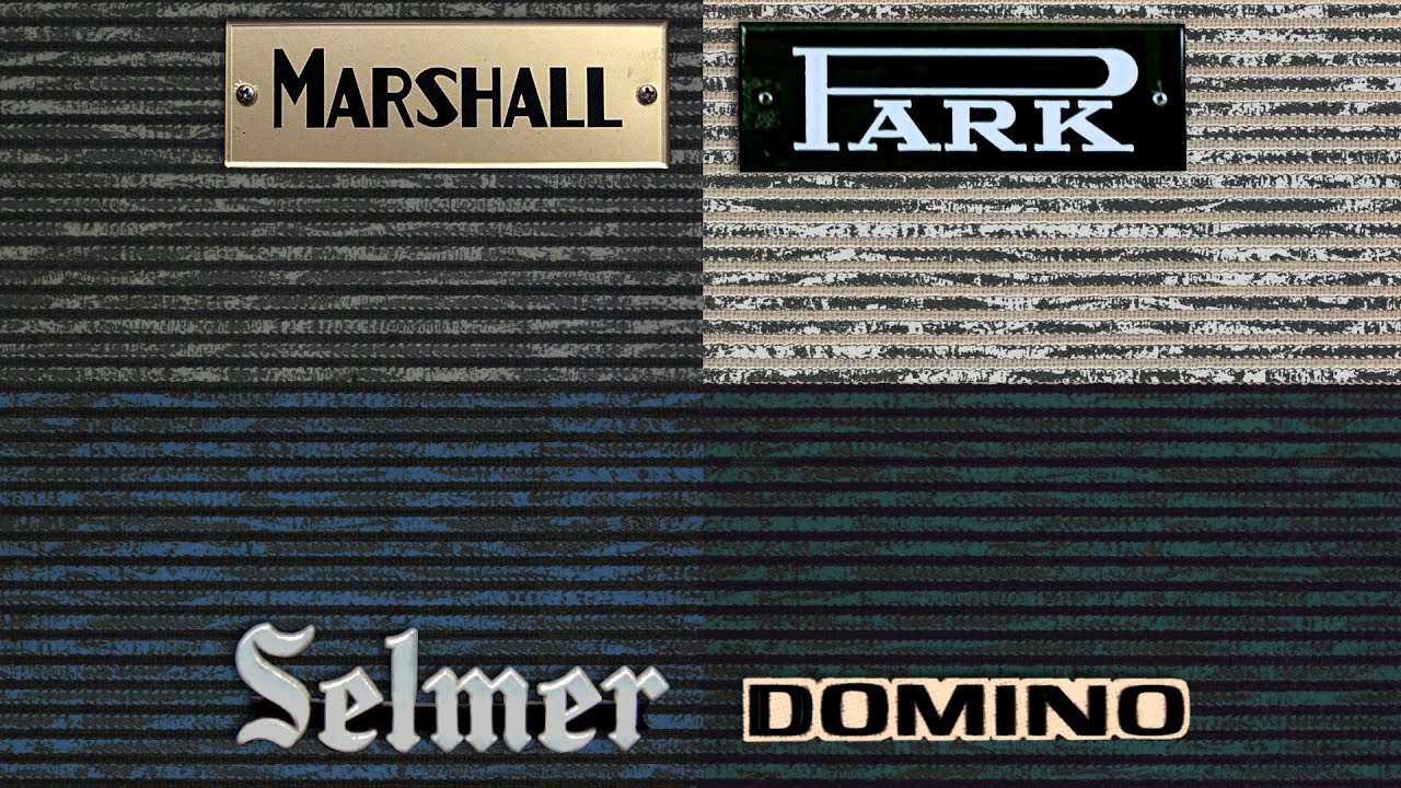 MARSHALL and PARK amplifiers CUSTOM COLORS grill cloth - YouTube