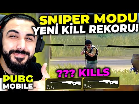 SNİPER MODUNDA YENİ KİLL REKORUMU KIRDIM!! 😮 | PUBG MOBILE
