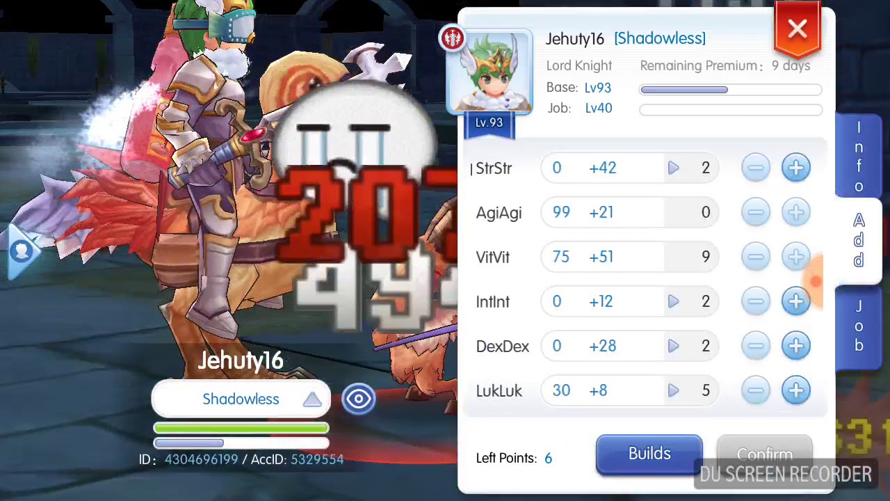Ragnarok Online Mobile - LK Agi/Vit Damage test - YouTube