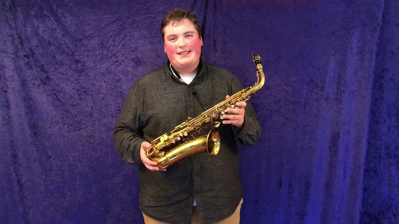 C.G. Conn 6M Alto Saxophone with Naked Lady 1946 Serial #316611 - YouTube