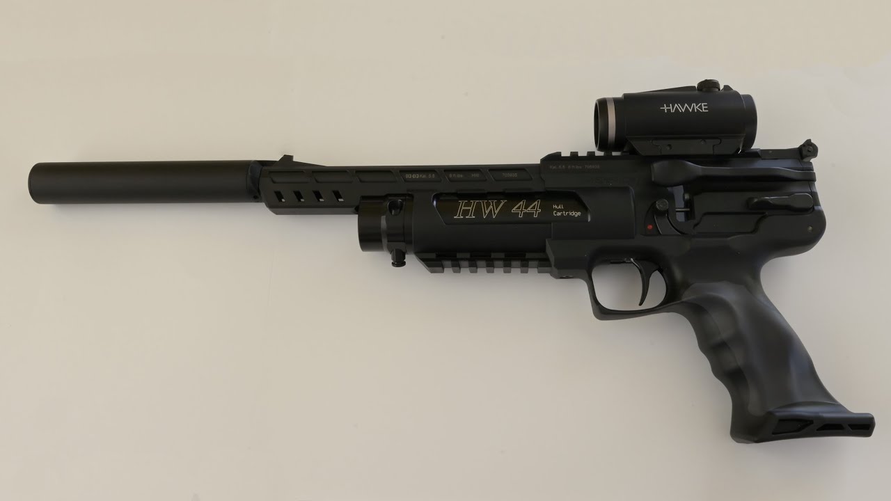 Fitting the Hawke Vantage Red Dot 1x25 to a Weihrauch HW44. - YouTube