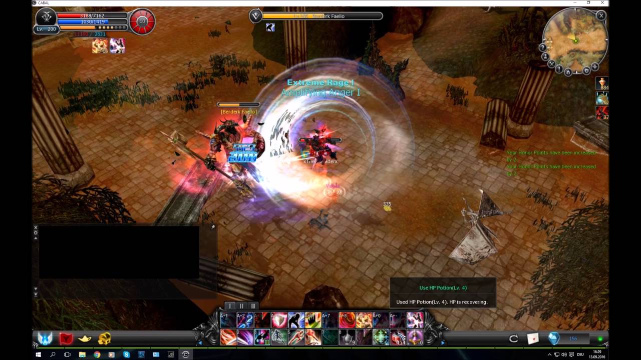 Cabal Online Gladiator lvl 200 solo Derk - YouTube