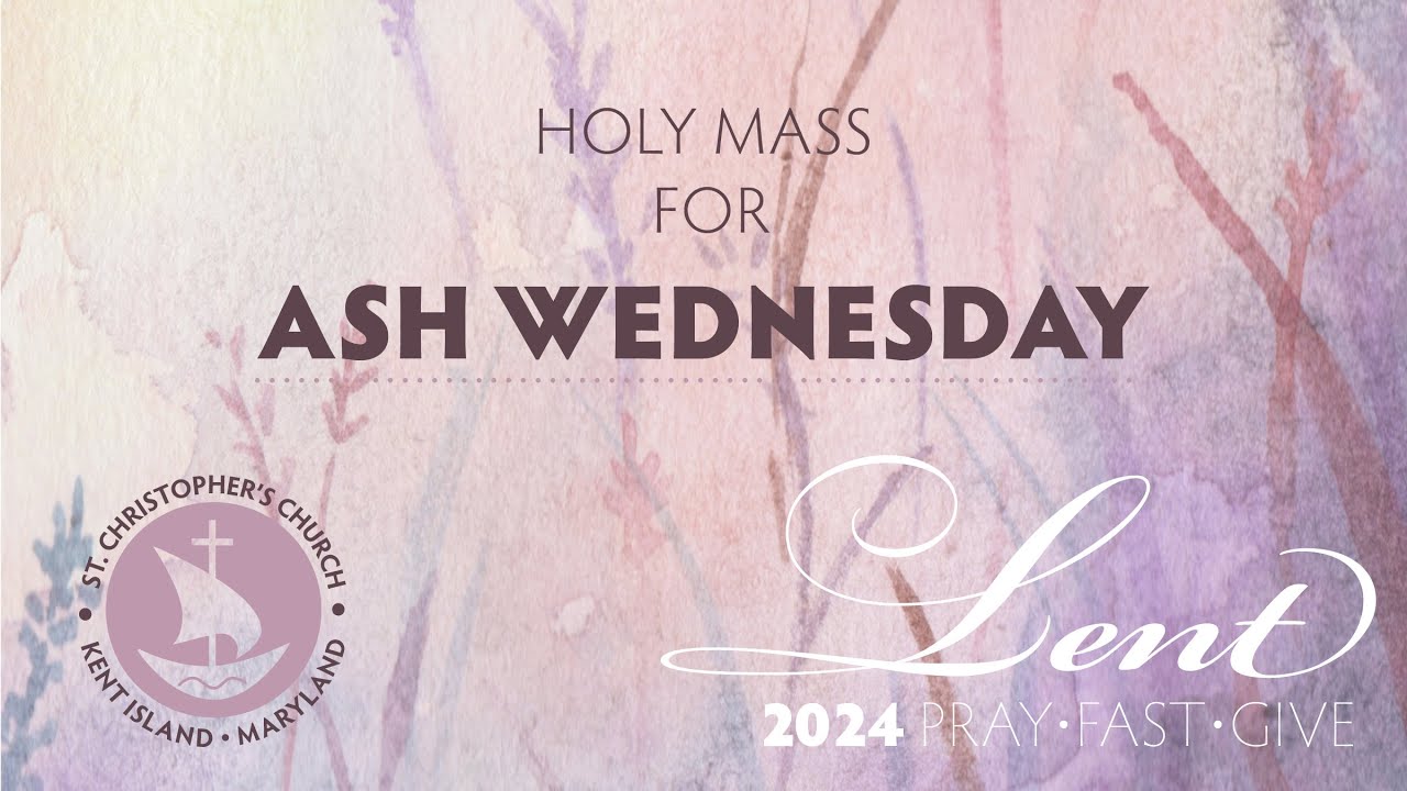 Ash Wednesday Holy Mass || February 14, 2024 - YouTube