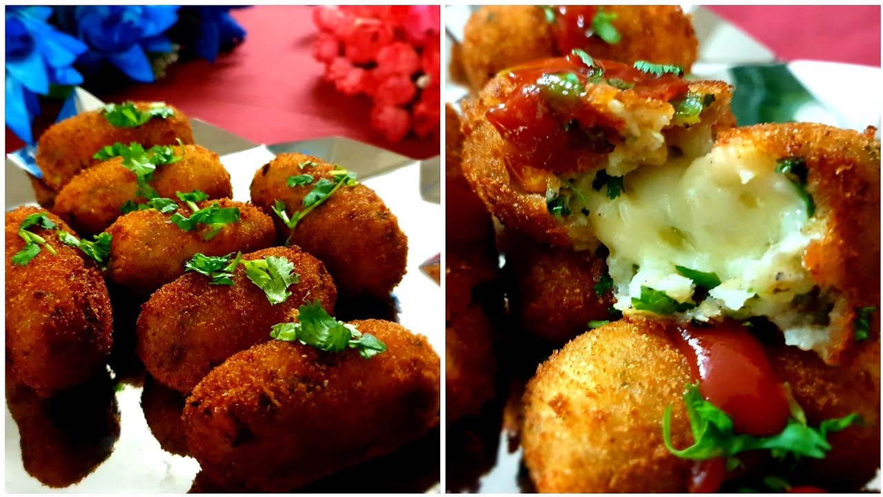 Cheesy Potato Nuggets || Make Potato Sticks || Potato Cheese Crunchy ...