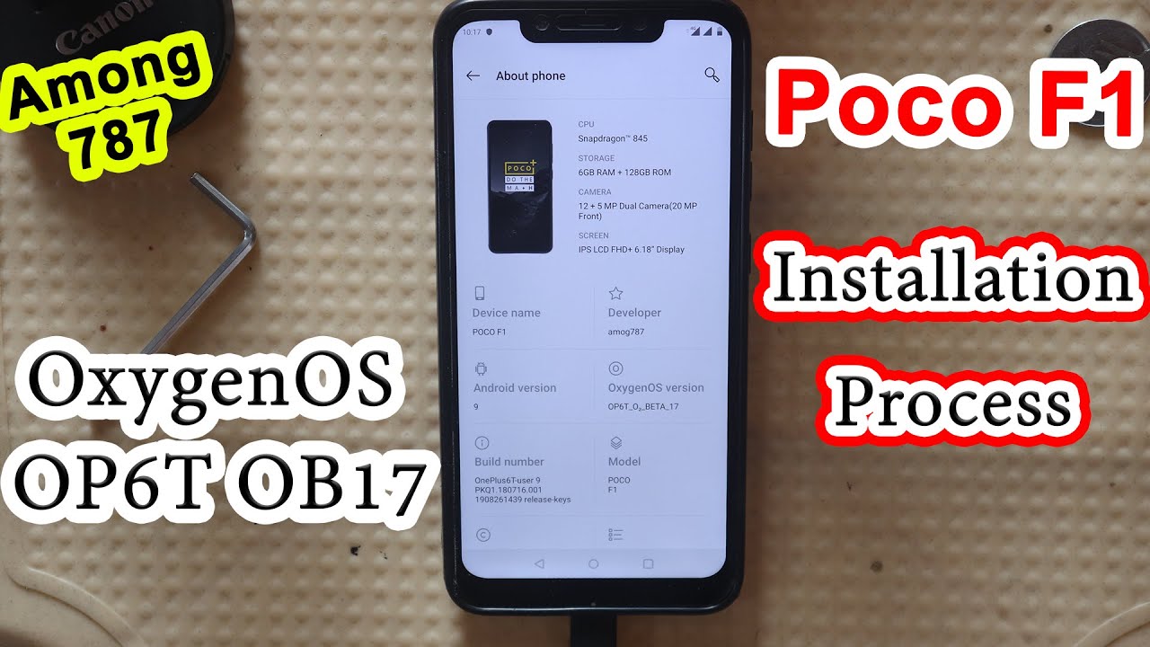 OxygenOS OP6T OB17 Final Pie build installation process - YouTube