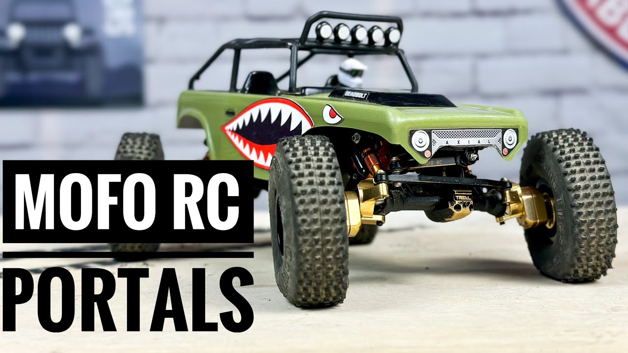 Mofo RC PORTAL AXLE Kit for the SCX24 - Review, Install, Crawling & More!! - YouTube