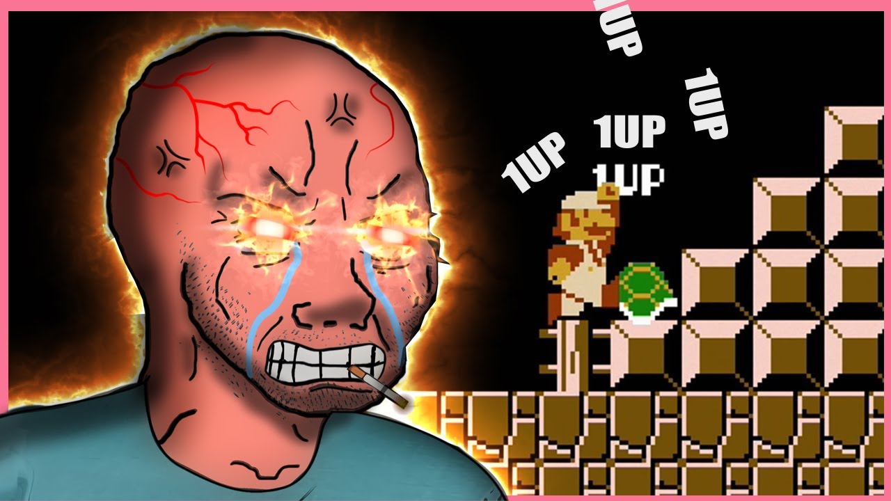 Wojak Tries Infinite Lives Trick - Super Mario - YouTube