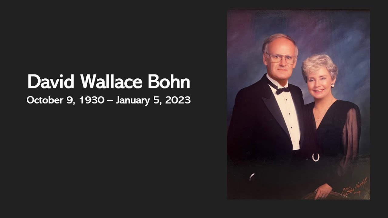 St. Andrew's - David Bohn Memorial - January 20, 2023 - YouTube