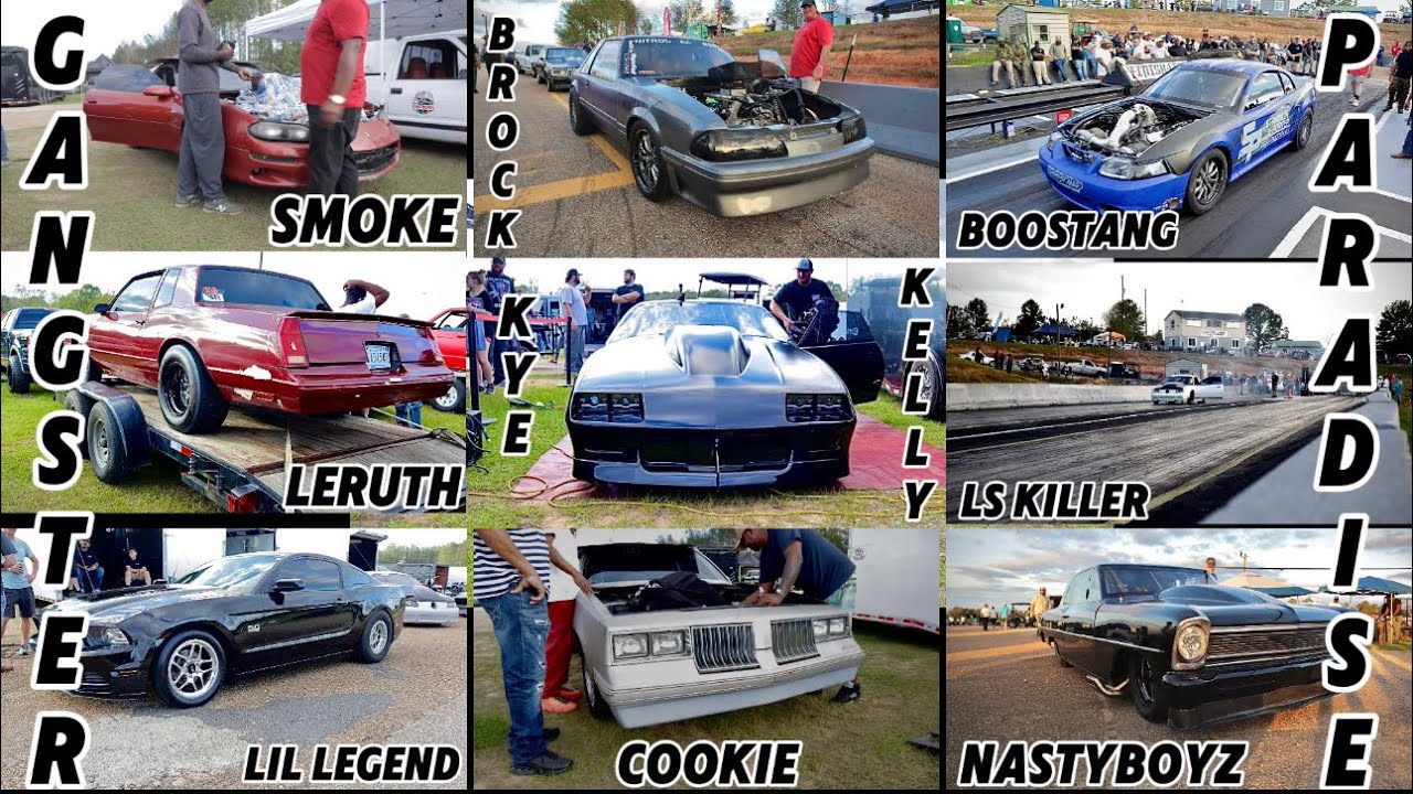 Gangster paradise @Finishline dragstrip (Fast cars, Grudge racing ...