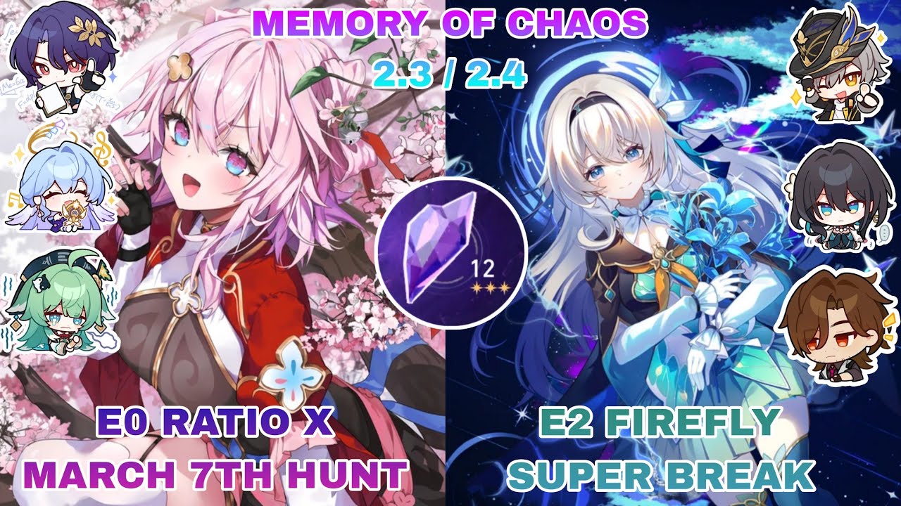[ Honkai Star Rail ] E2 Firefly Super Break And E0 Dr Ratio X March 7th