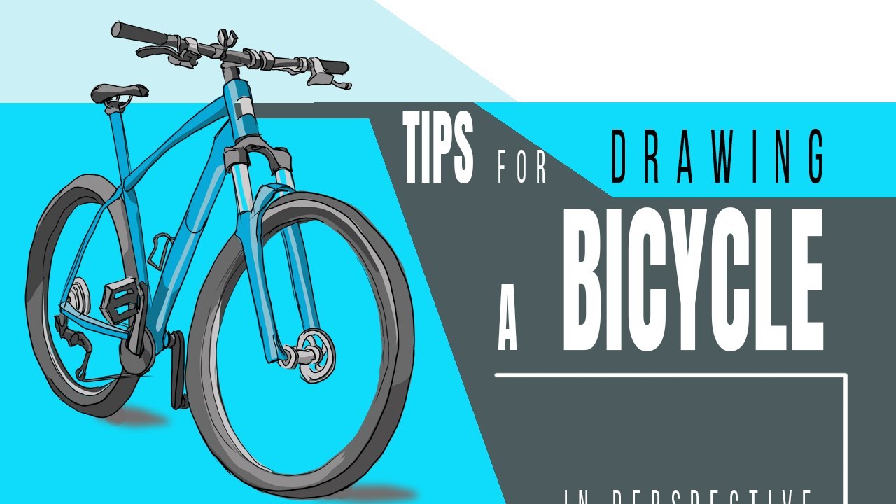 Tips on drawing a bicycle (in Perspective) - YouTube
