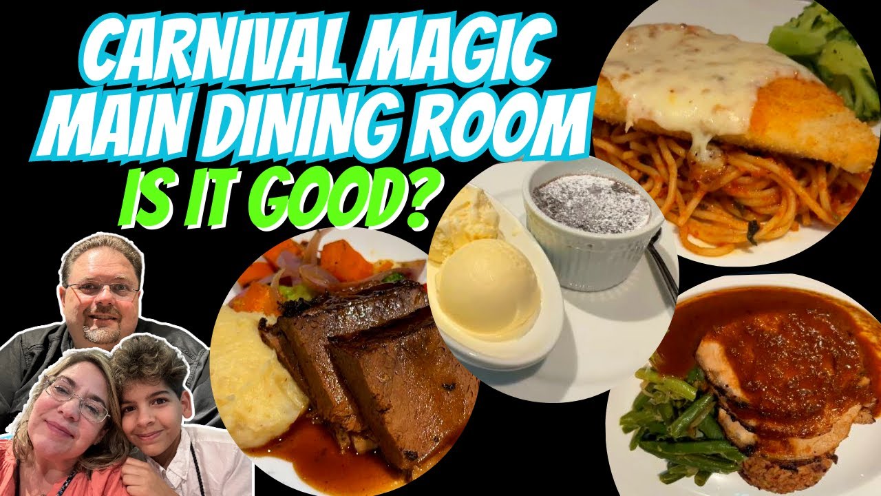 Carnival Magic Main Dining Room Review - YouTube