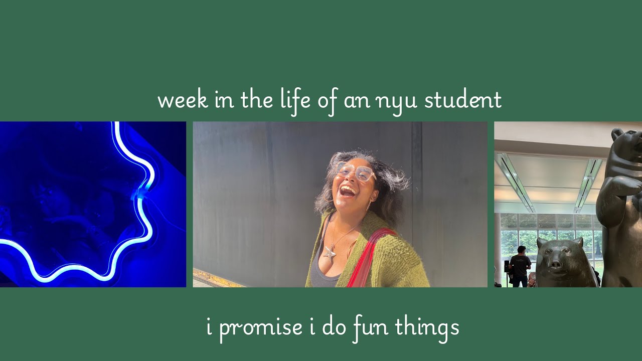 a typical week for a college student (ft. studying, partying, the MET ...