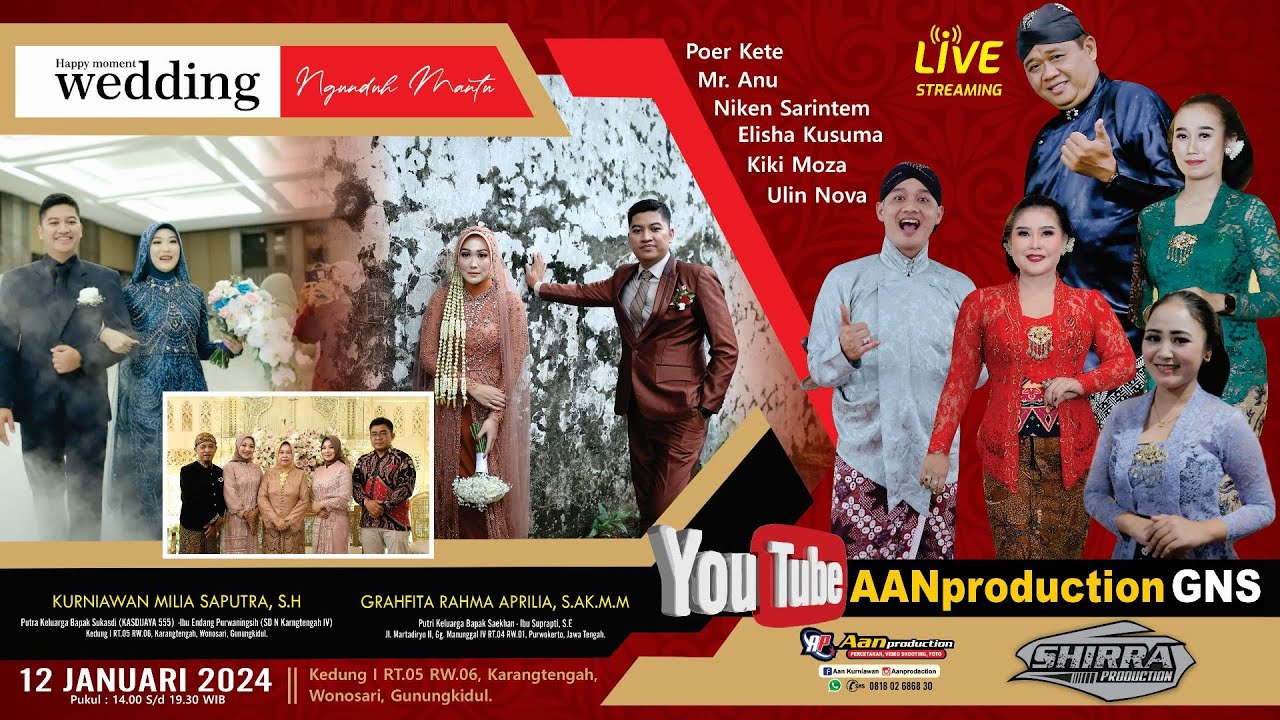 🔴 Live Ngunduh Mantu "Lilik & Fita" 12 January 24 🔴SHIRRA Soundsystem 🔴 ...