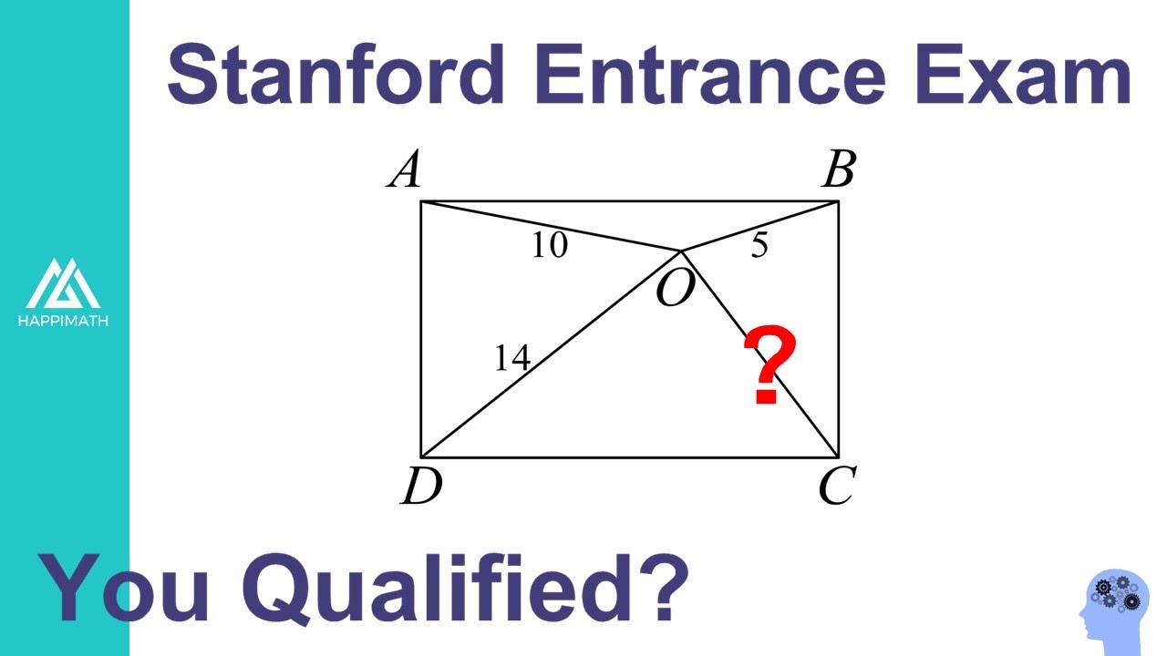 Stanford Entrance Exam Question-Orthodiagonal Quadrilateral. Few can ...