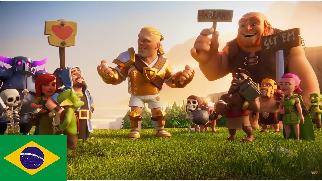 Haaland para Campeão! Clash of Clans x Erling Haaland | Dublado - YouTube