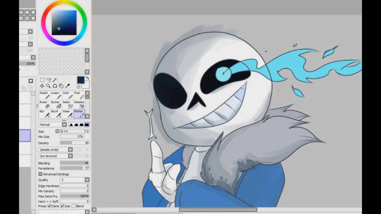 Undertale-Wildfire Speed Draw - YouTube