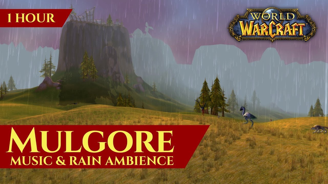 Mulgore - Music & Rain Ambience | World of Warcraft Classic - YouTube