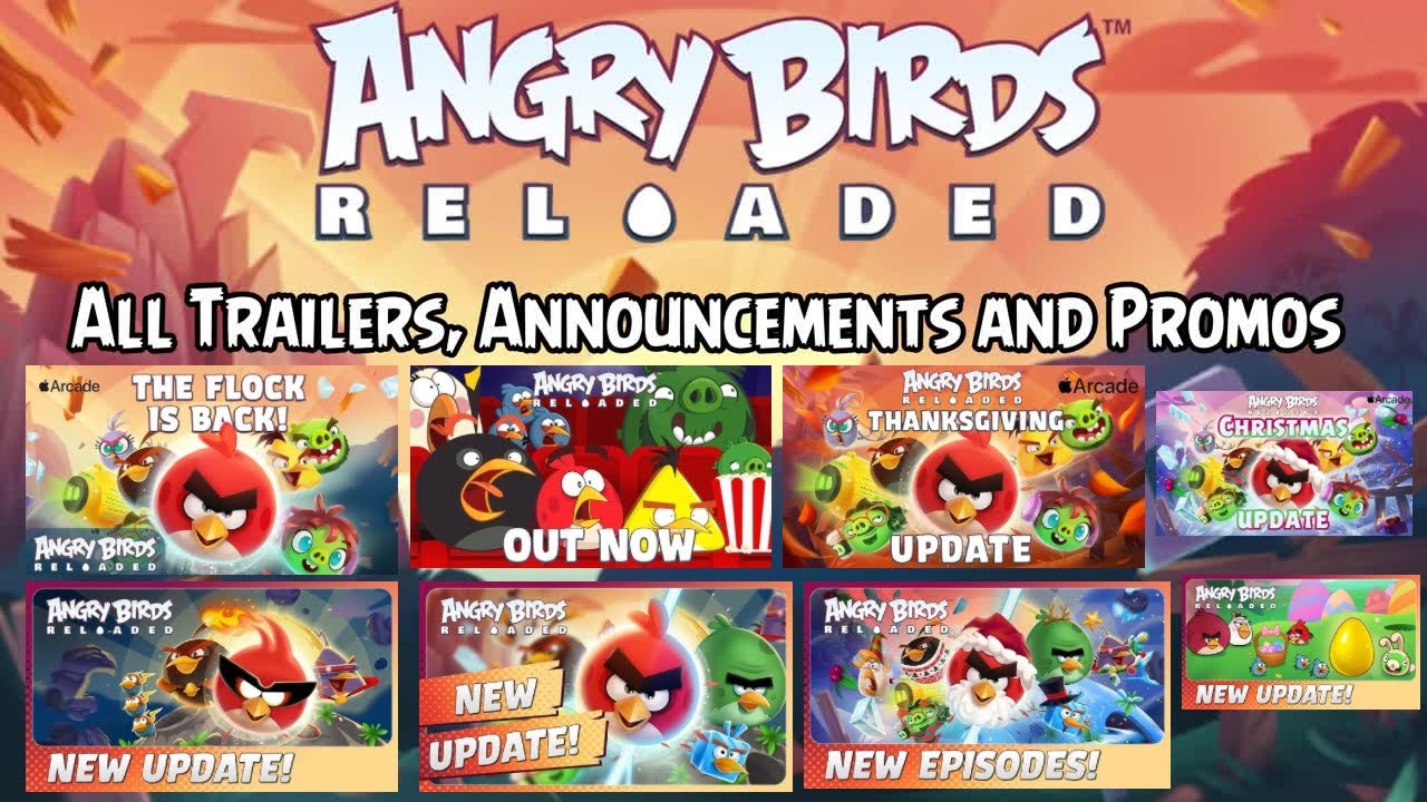 Angry Birds Reloaded - All Trailers, Announcements and Promos (2021 - 2023) - YouTube