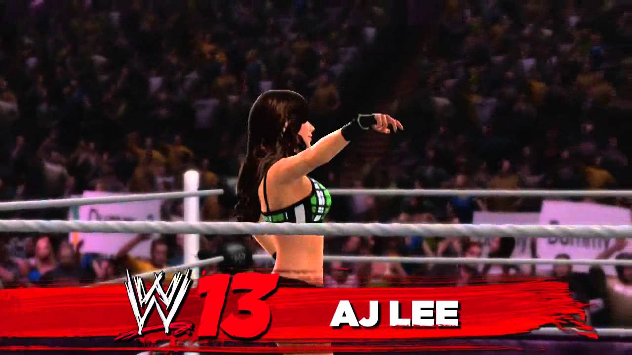 WWE '13 AJ Lee Finisher - Shining Wizard - YouTube
