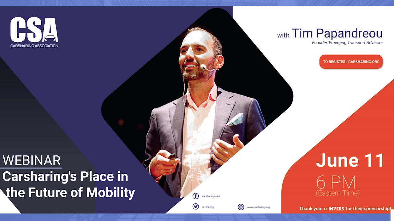 Carsharing Association Webinar with Tim Papandreou - YouTube