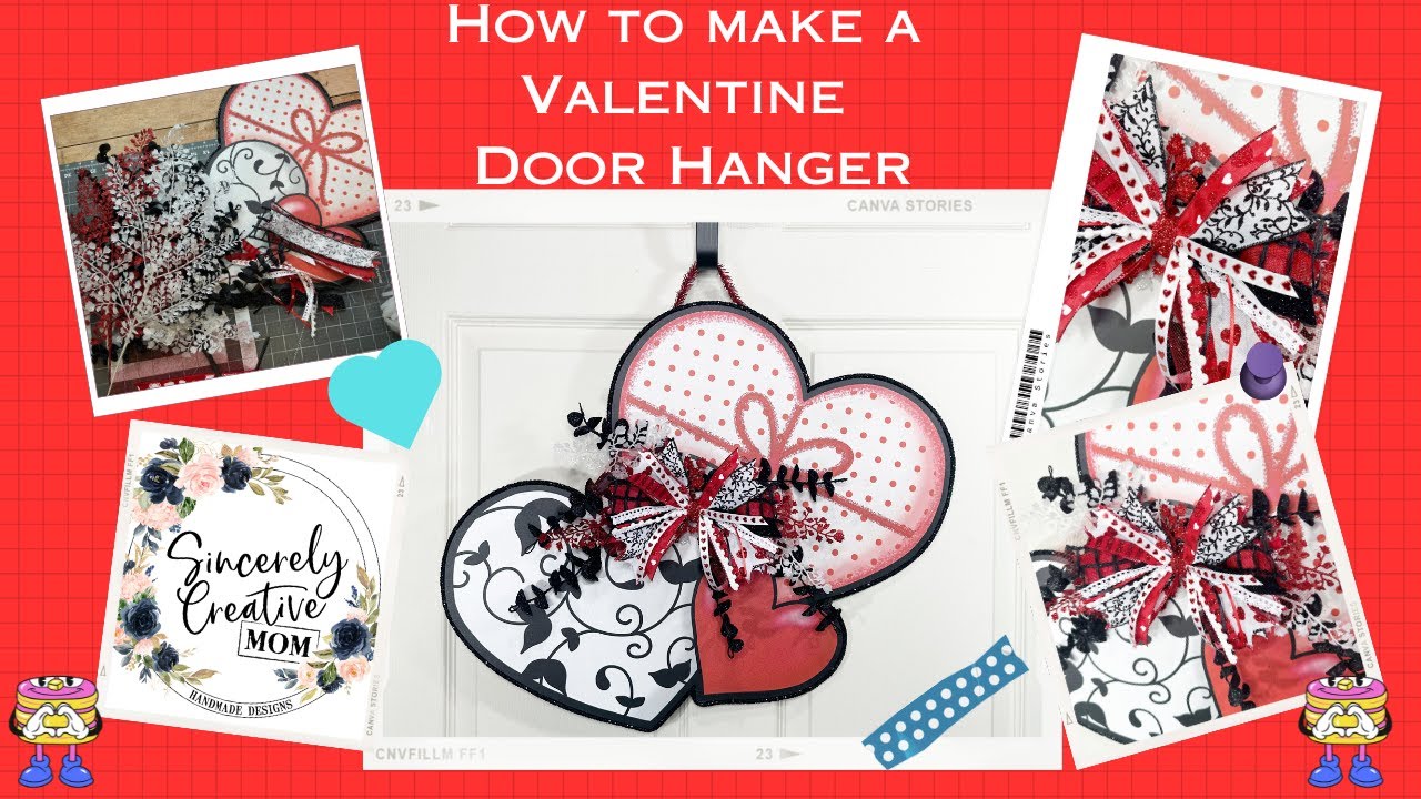How to add glitter rope to a Door Hanger - YouTube