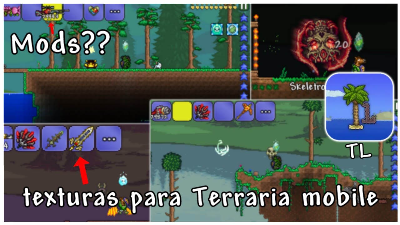 Texturas para Terraria mobile, Mods?? [TL Mods] - YouTube
