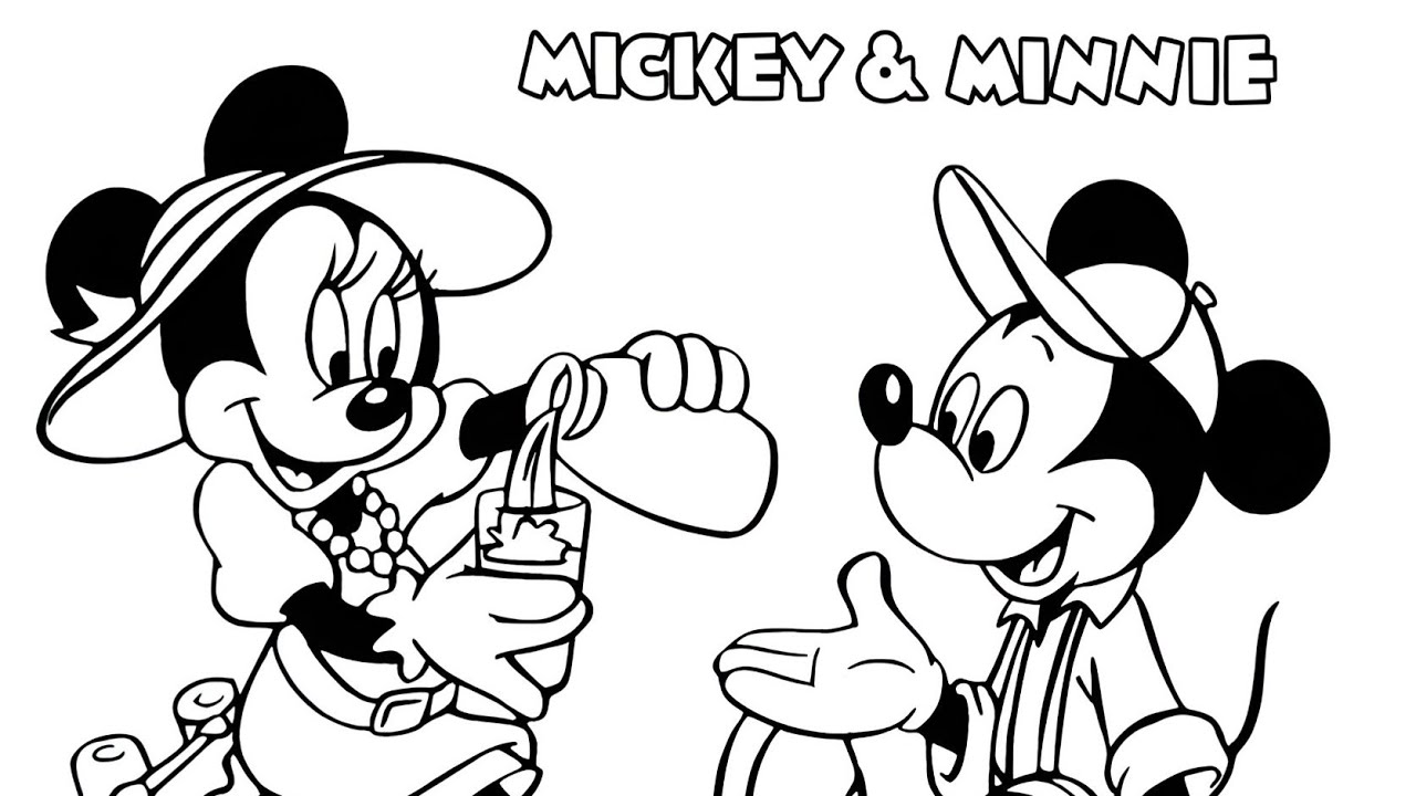 Mickey and Minnie Mouse Drawing Easy, Mickey Minnie Mouse Drawing ...