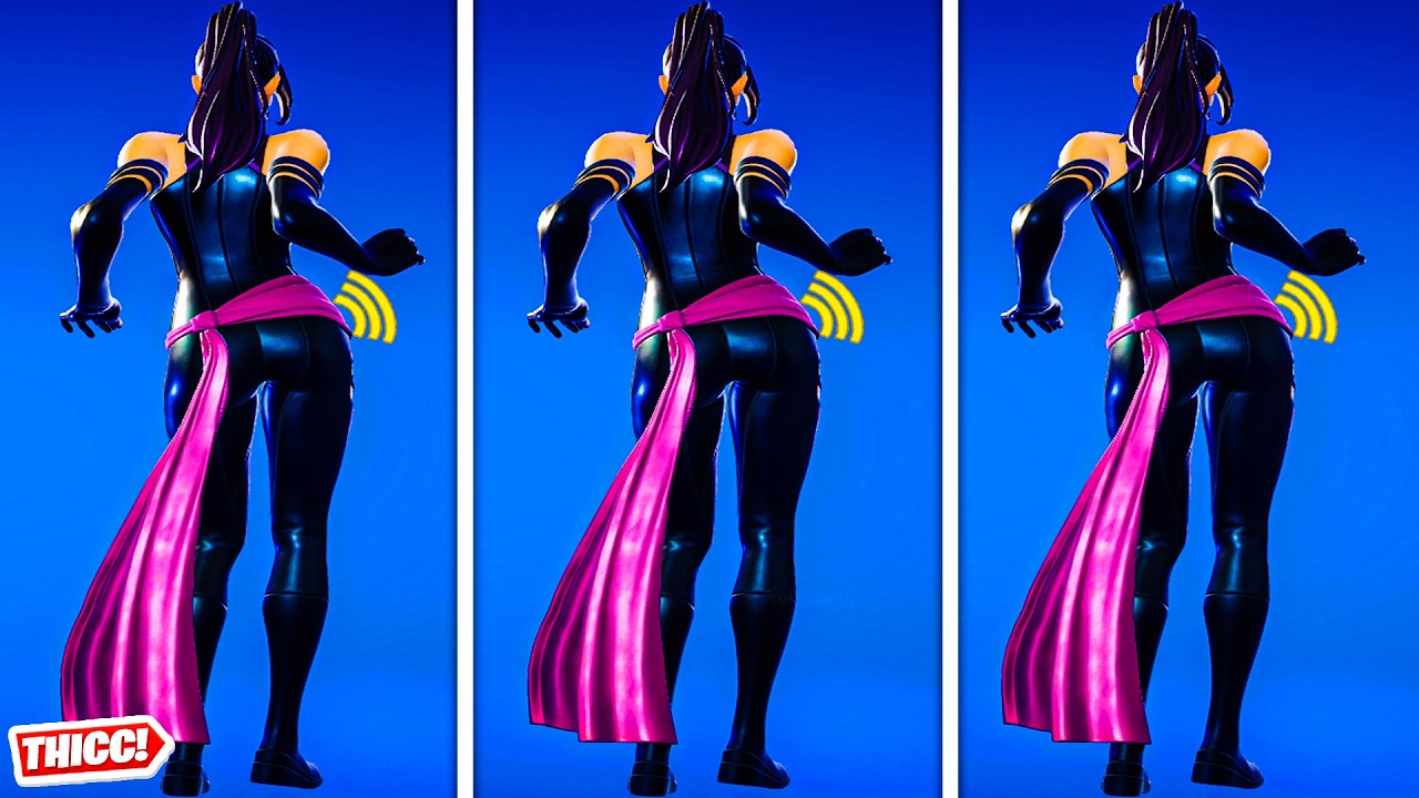 Fortnite Psylocke Skin Party Hips 1 Hour Version! Thicc 🍑😘 Hot Big Gyat ...