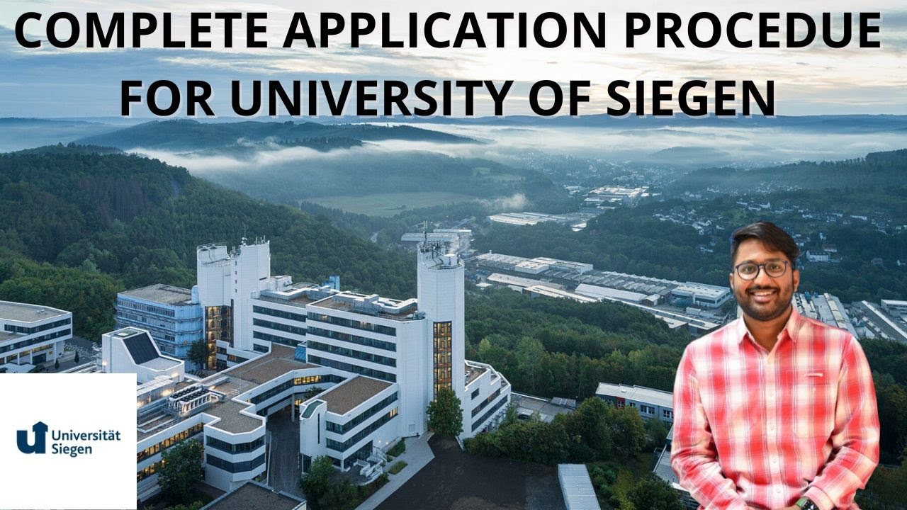 Complete Application Procedure on University of Siegen - YouTube