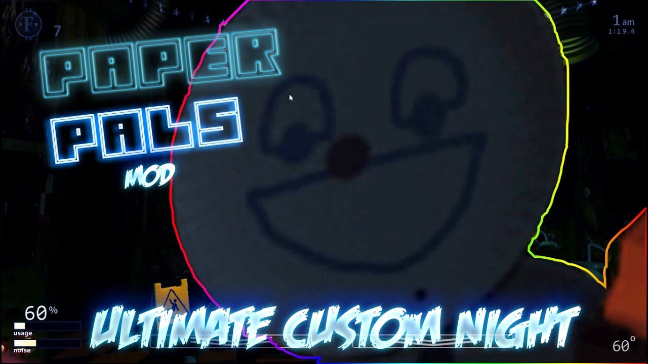 PAPER PALS IN ULTIMATE CUSTOM NIGHT | FIVE NIGHTS AT FREDDYS PAPER PALS ...