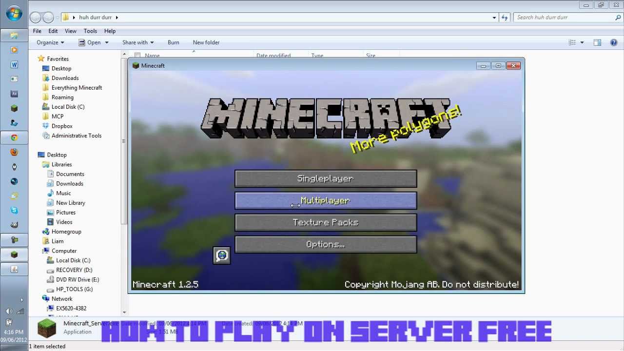 How To Get Minecraft For Free And Play On Servers EASY & Simple (For ...