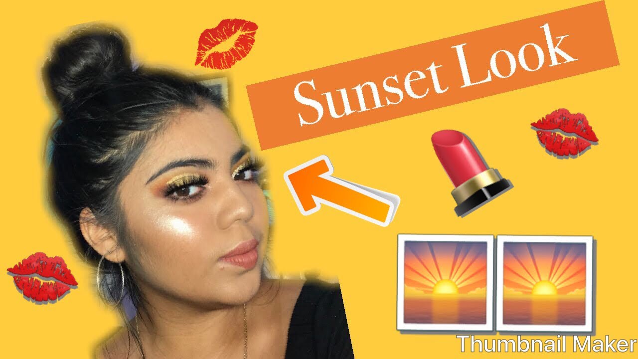 Sunset Makeup Tutorial 🌅! - YouTube