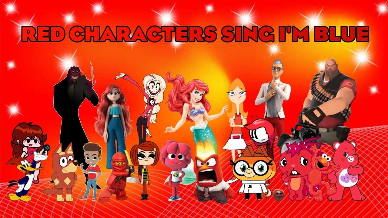 ️Red Characters Sing I'm Blue ️ - YouTube