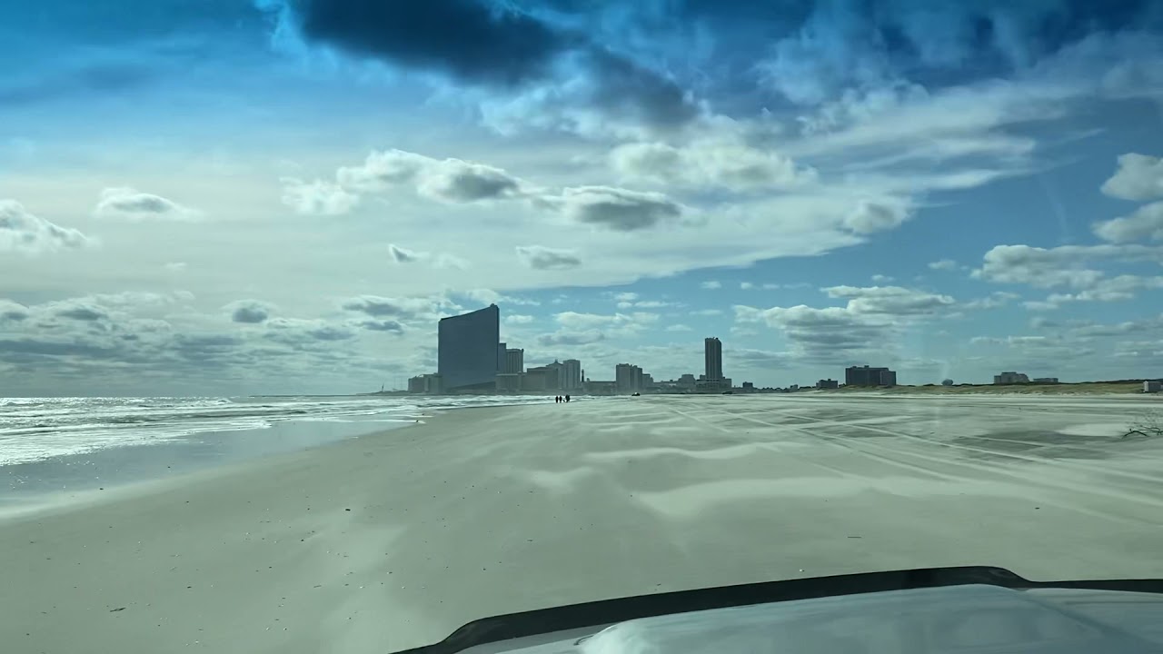 Drive on Brigantine beach, NJ - YouTube