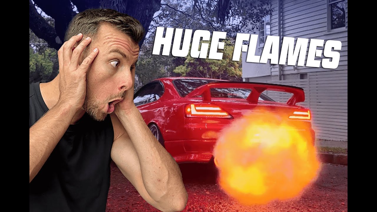 FIRST DRIVE IN OUR FLAME THROWING RB26 S15 (BTS SHOOT DAY) - YouTube