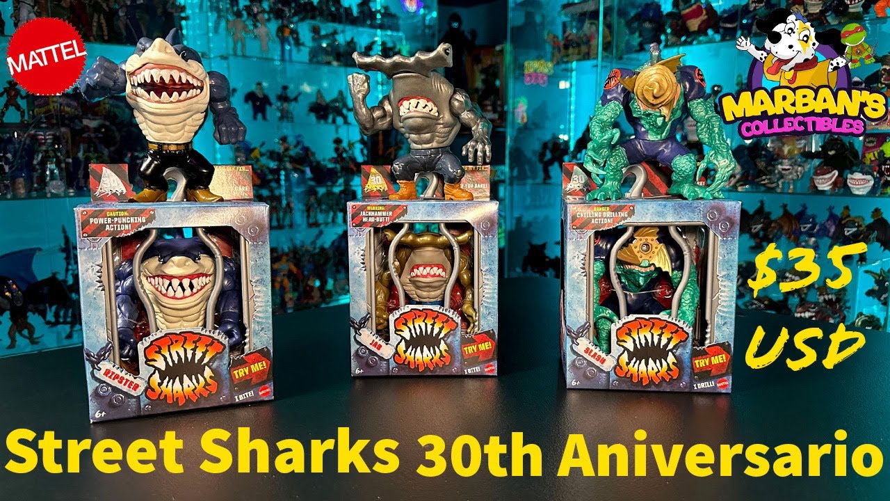 Street Sharks 30th aniversario Wave 1 Unboxing - YouTube
