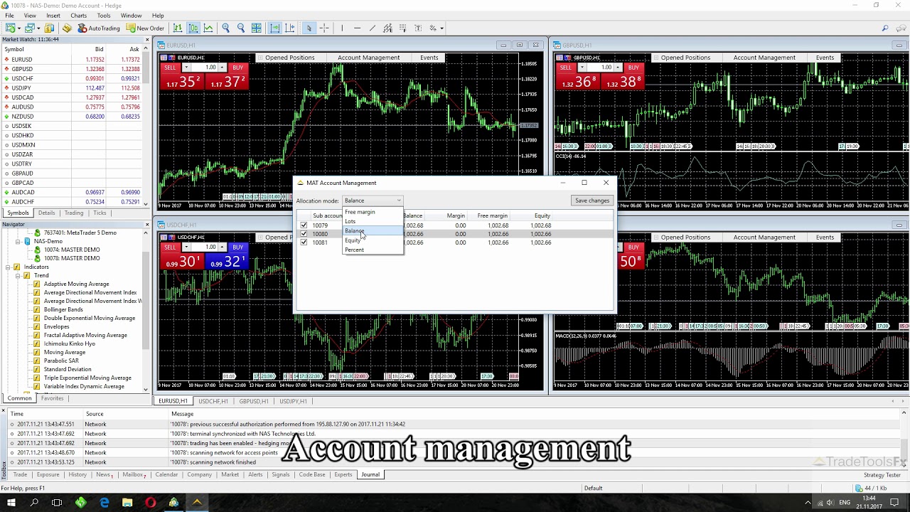 TradeToolsFX multi account trader / terminal for metatrader 5 - YouTube